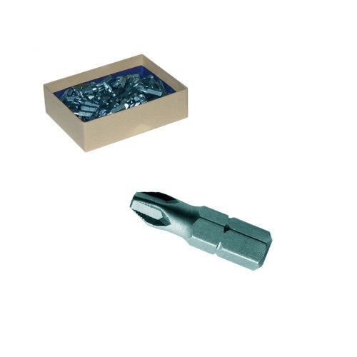 100pc #2 PSD2-2 Phillips Square Drive 1-inch driver bit – Phillips Fastener